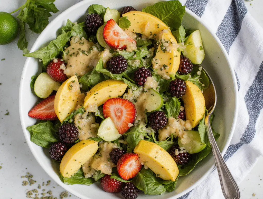 Perfect Fruit Salad with Honey Lime Dressing (Step-by-Step Guide) - Aileenrecipes