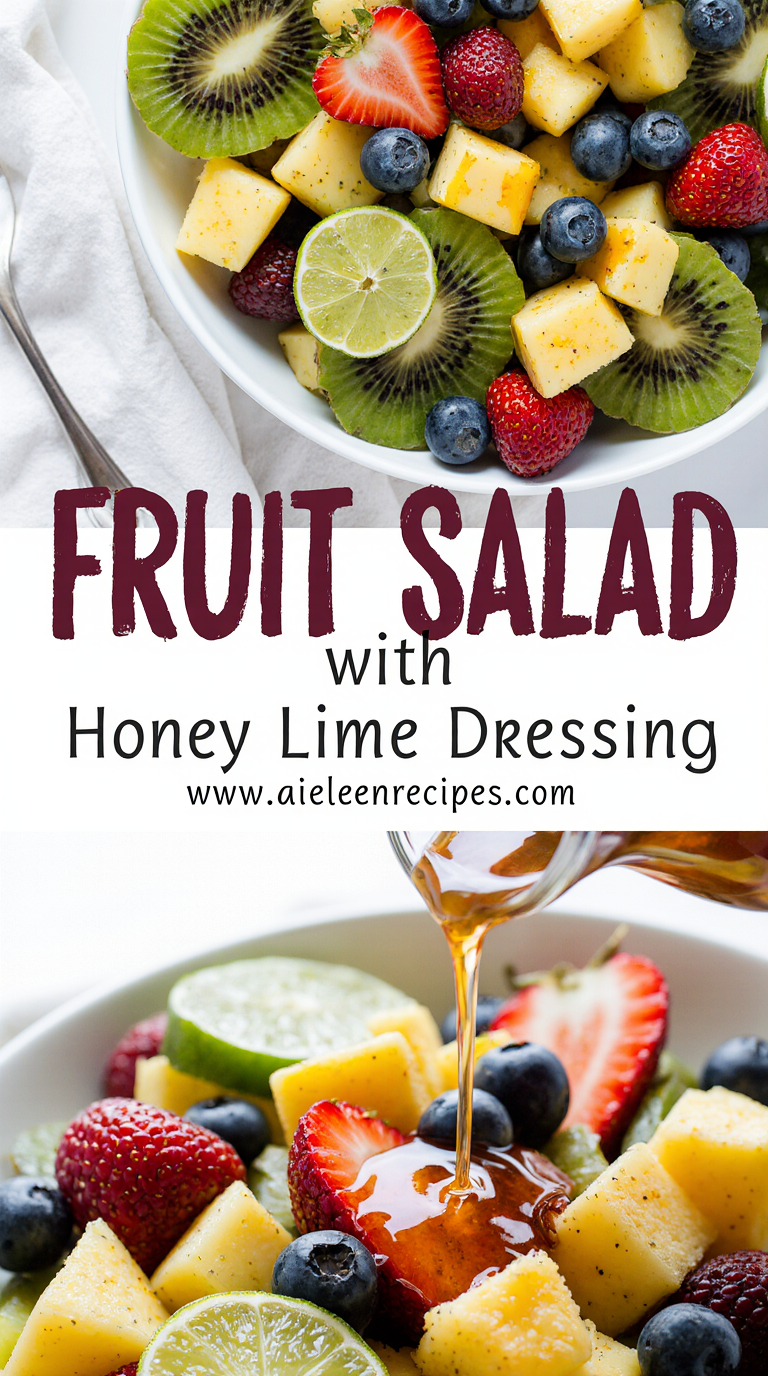 Perfect Fruit Salad with Honey Lime Dressing (Step-by-Step Guide) - Aileenrecipes